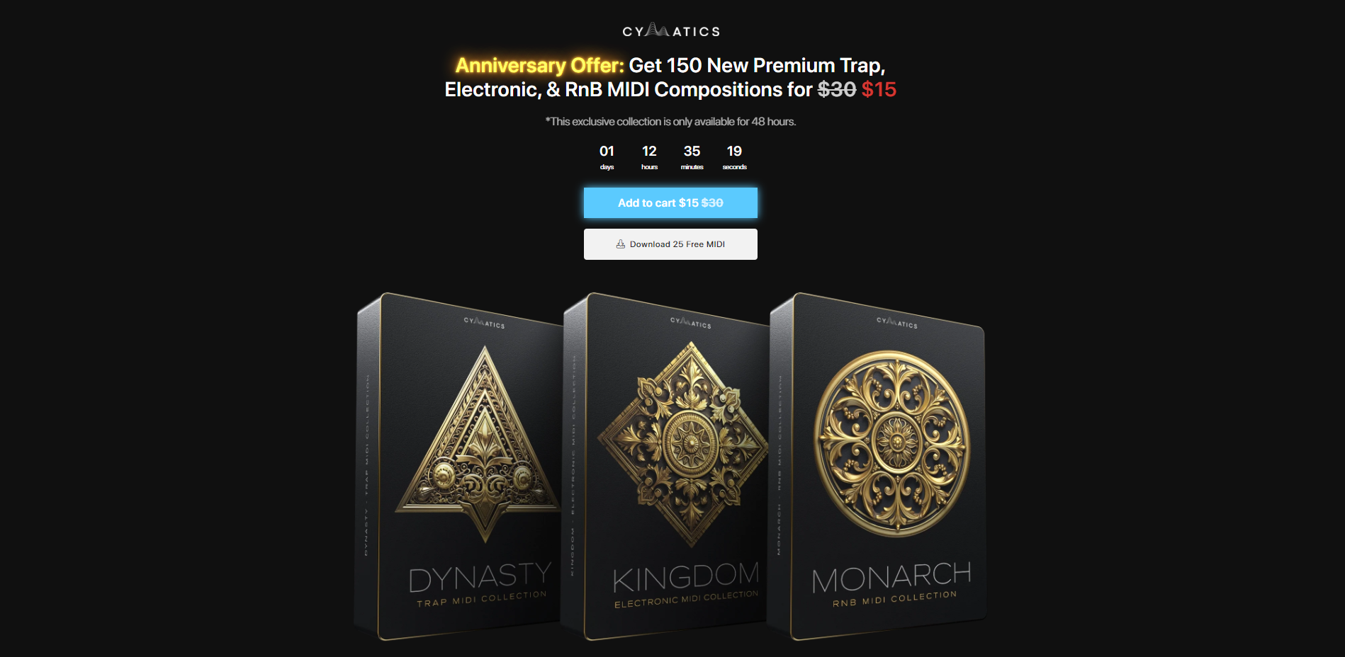 【cymatics厂牌8周年trapandrnb多风格midi包】cymatics Anniversary Midi Collection